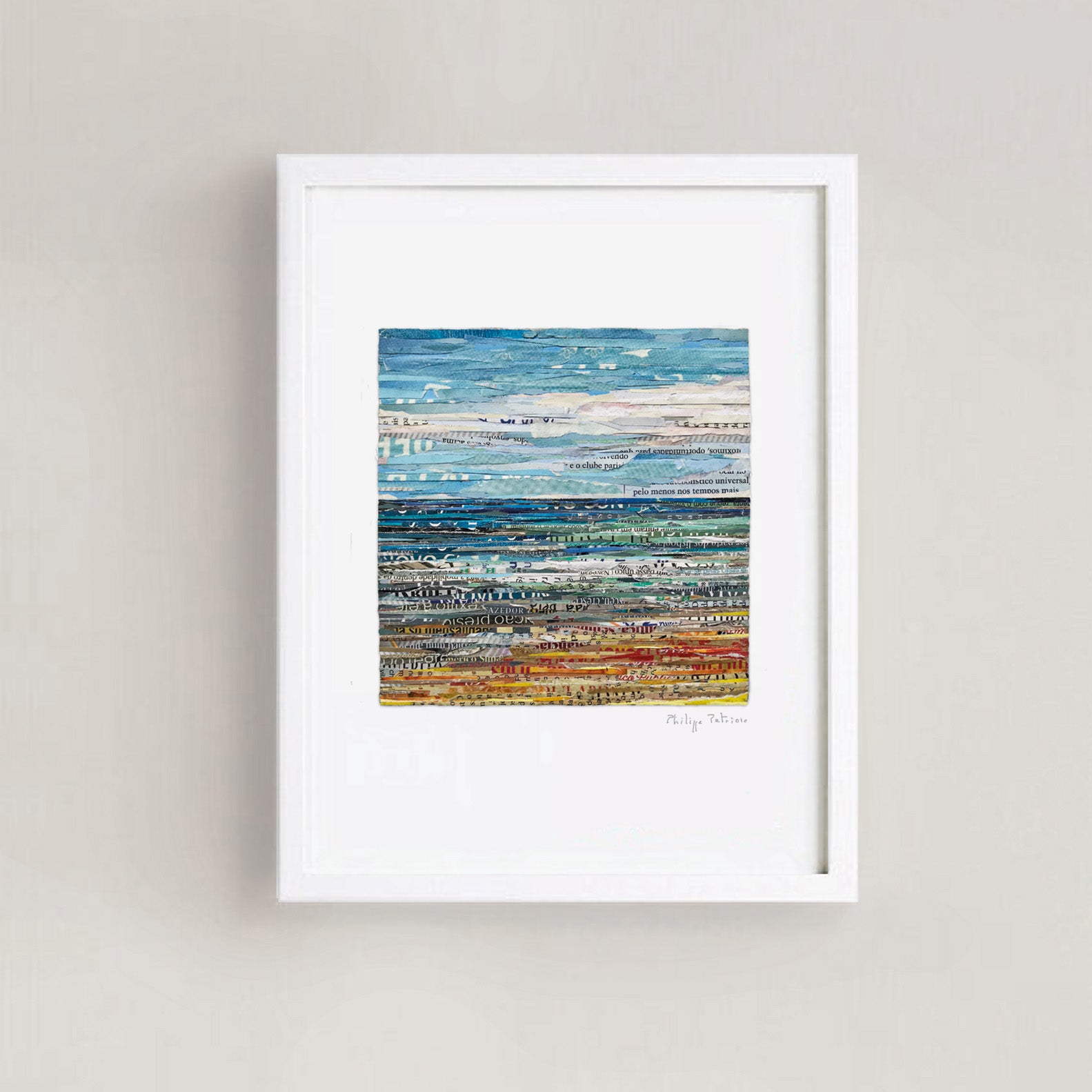 SEASCAPE XII – Collage Art by Philippe Patricio