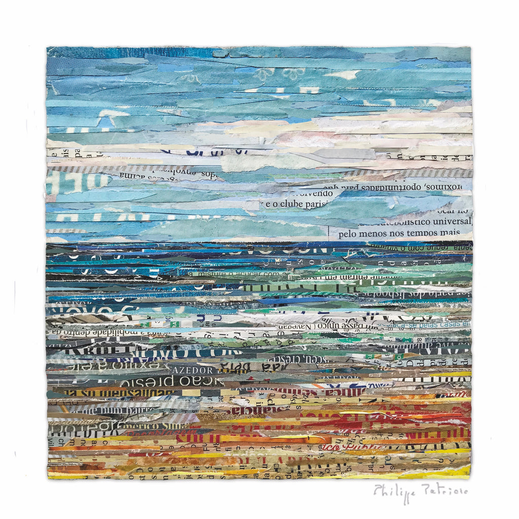 SEASCAPE XII – Collage Art by Philippe Patricio