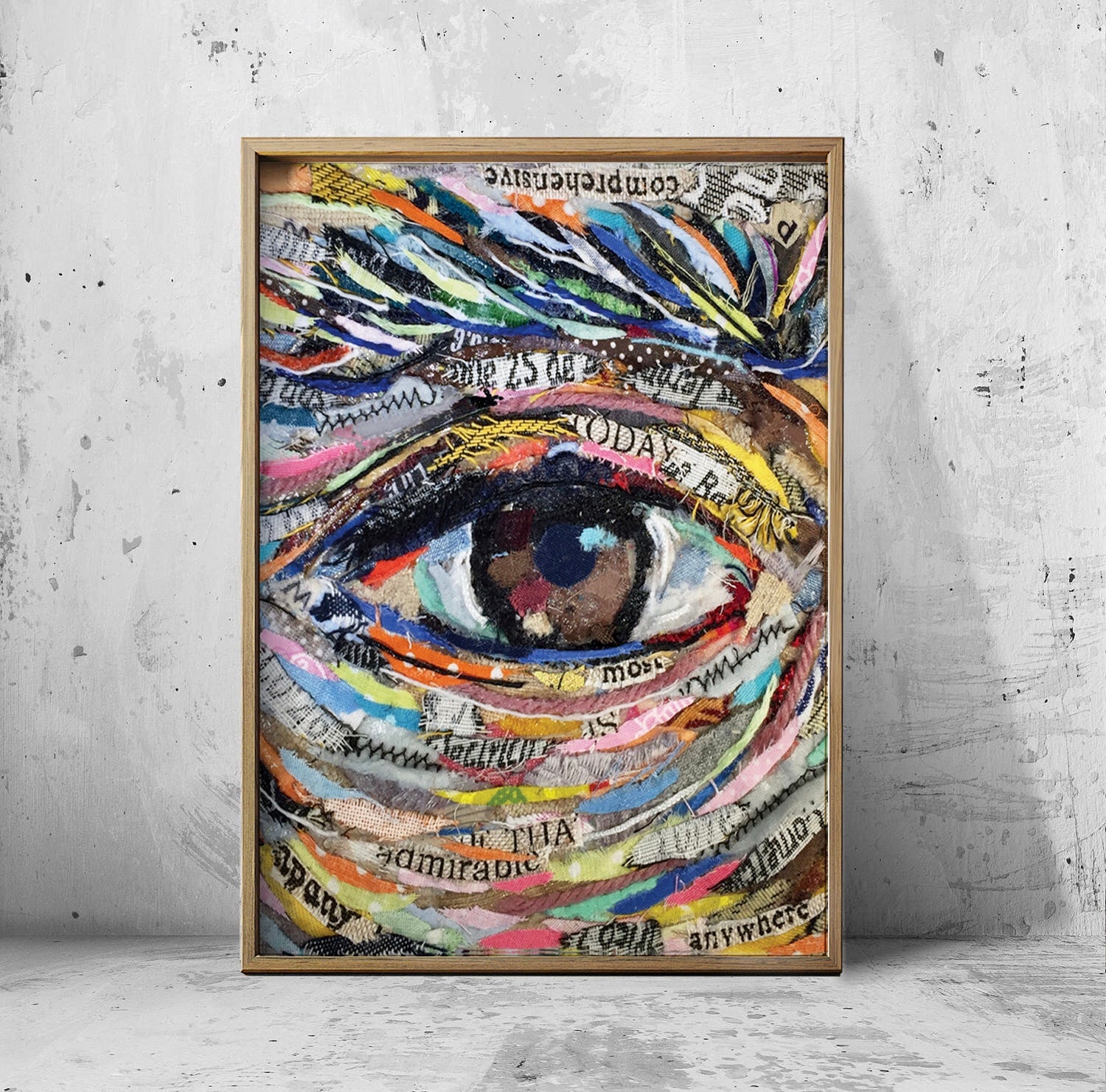 BROWN EYE – Collage Art by Philippe Patricio
